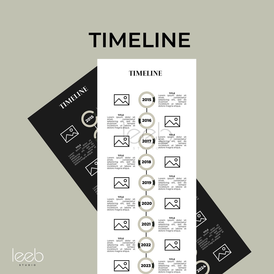 Infographic Timeline, 10 Periods Seamlessly, Ideal for Academic ...