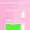 Pink Shark Themed Twitch Overlay for Streaming and Streamers by ...