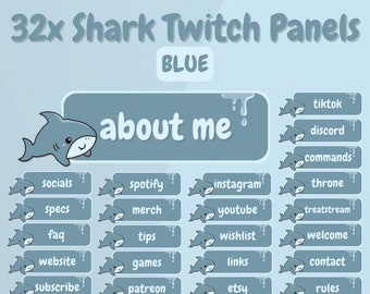 Pink Shark Themed Twitch Overlay for Streaming and Streamers by ...