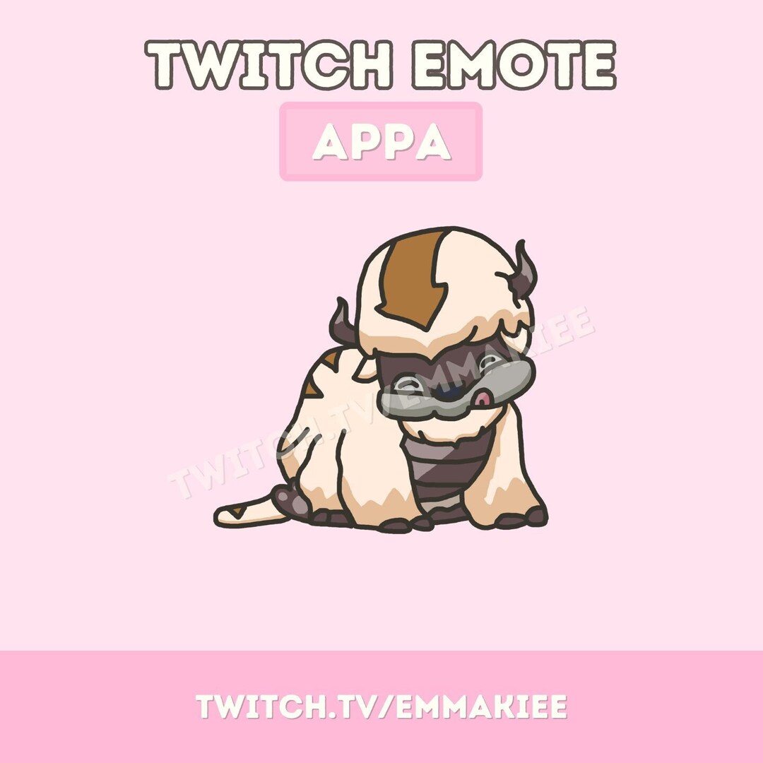 Appa Twitch Emote Avatar the Last Airbender for Streamers and Streaming ...