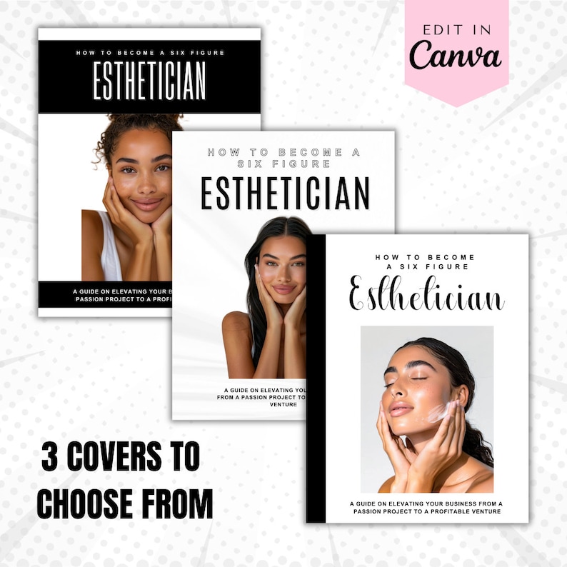 Esthetician Business Ebook Canva Template: PLR & MRR (instant Download ...