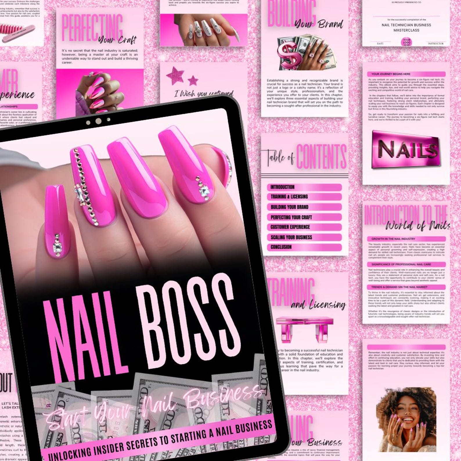 Nail Boss Ebook Template: Nail Tech Masterclass (25 Pages, Canva, PLR ...