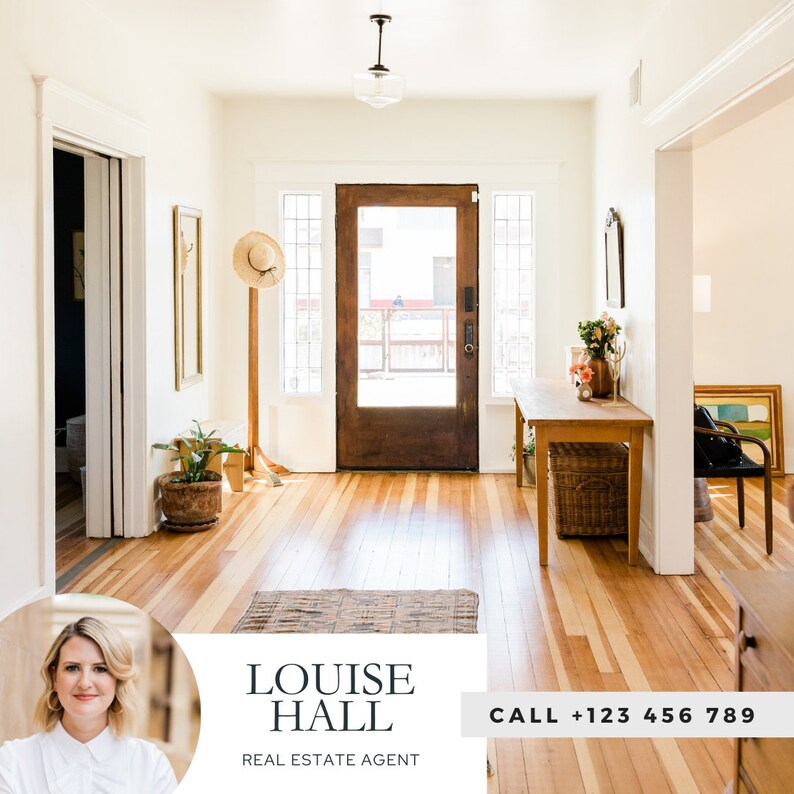 REAL ESTATE Agent Instagram Posts and Stories BUNDLE Templates Digital ...