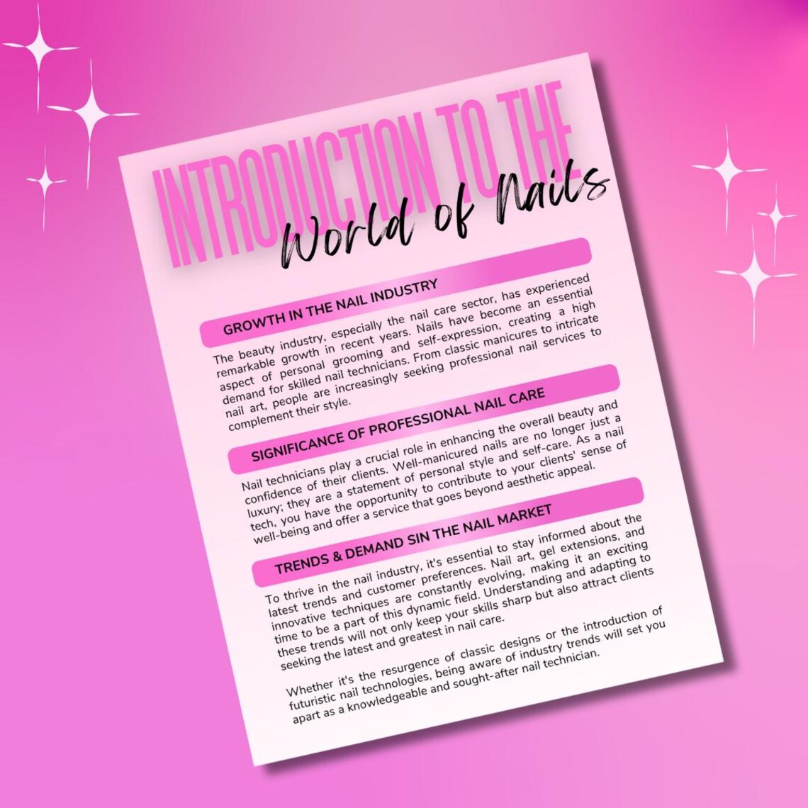 Nail Boss Ebook Template: Nail Tech Masterclass (25 Pages, Canva, PLR ...
