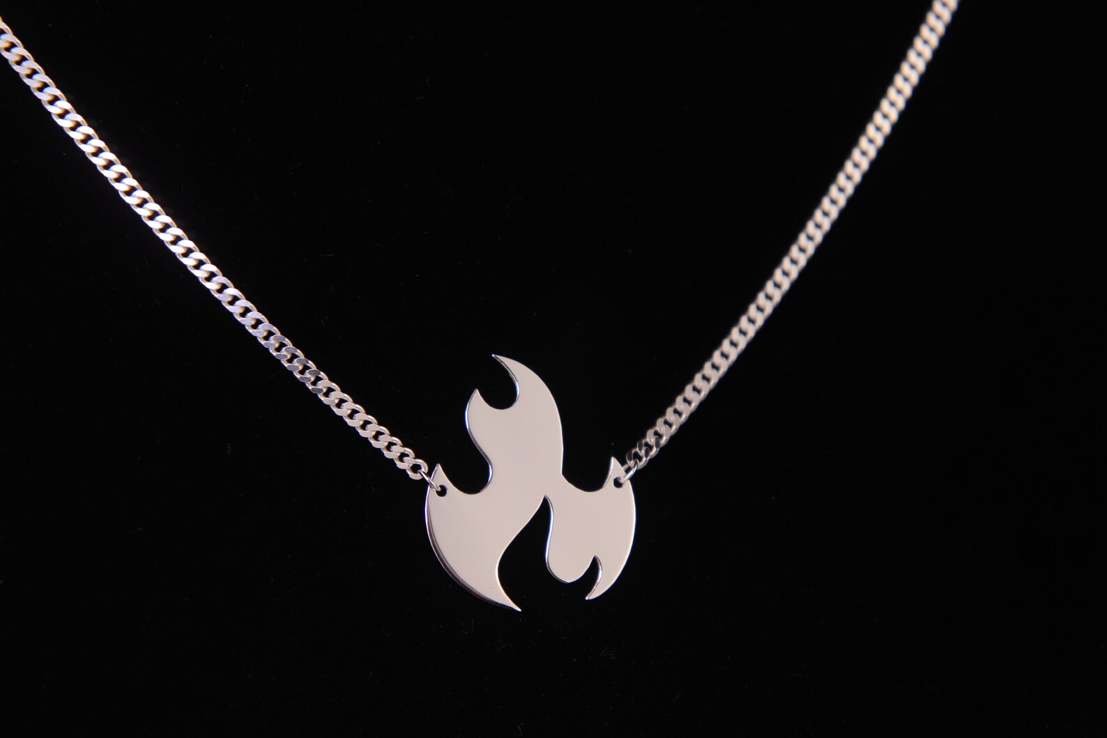 Fire Pendant, Flame Necklace, Circular Flame Necklace - Etsy