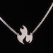 Fire Pendant, Flame Necklace, Circular Flame Necklace - Etsy