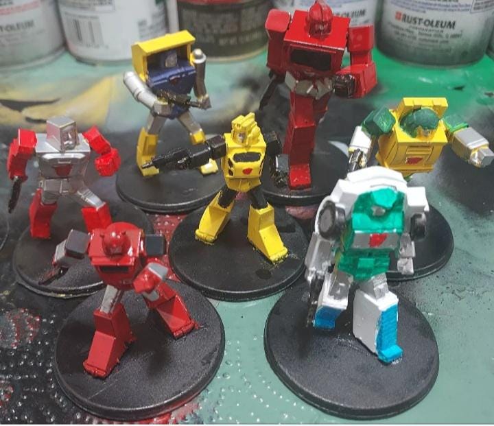 Transformers Minis Painted/unpainted - Etsy