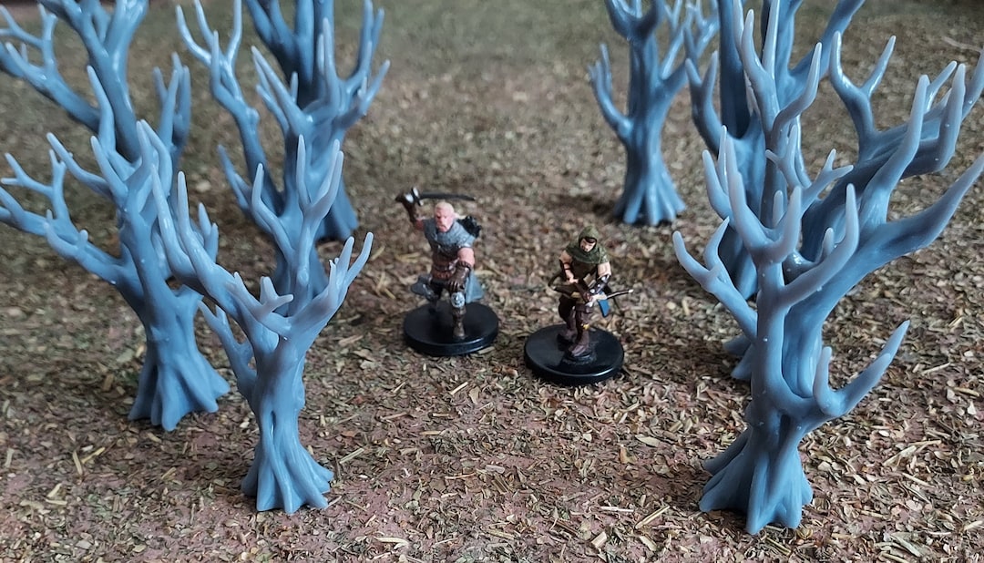 Set of Resin Trees for Models and Games. - Etsy