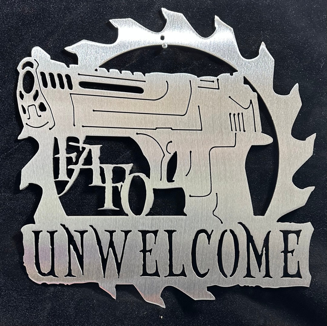 Unwelcome FAFO Metal Entryway Sign - Etsy