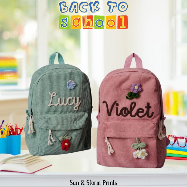 Personalized Kids Backpack, Custom Toddler Backpack, Kids Backpack With ...