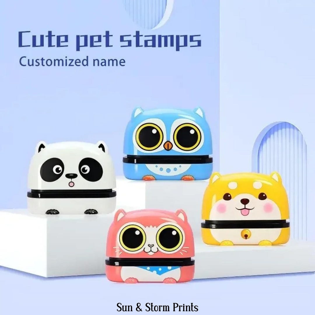 Personalized Name Stamp for Kids, Custom Waterproof Clothing Stamp ...