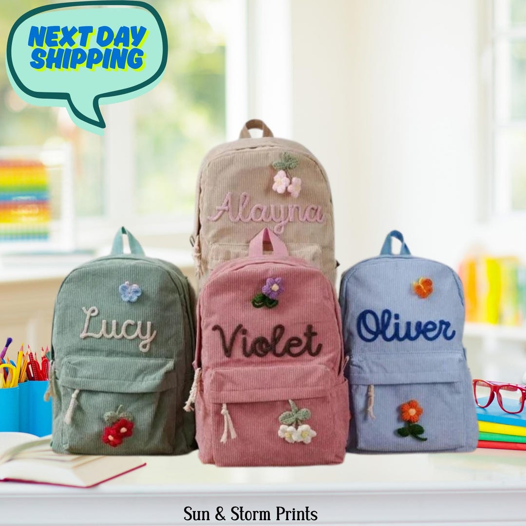 Personalized Kids Backpack, Custom Toddler Backpack, Kids Backpack With ...