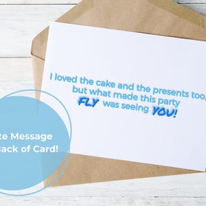 Pilot Thank You Card! Editable Plane and Pilot Theme Thank You Card ...