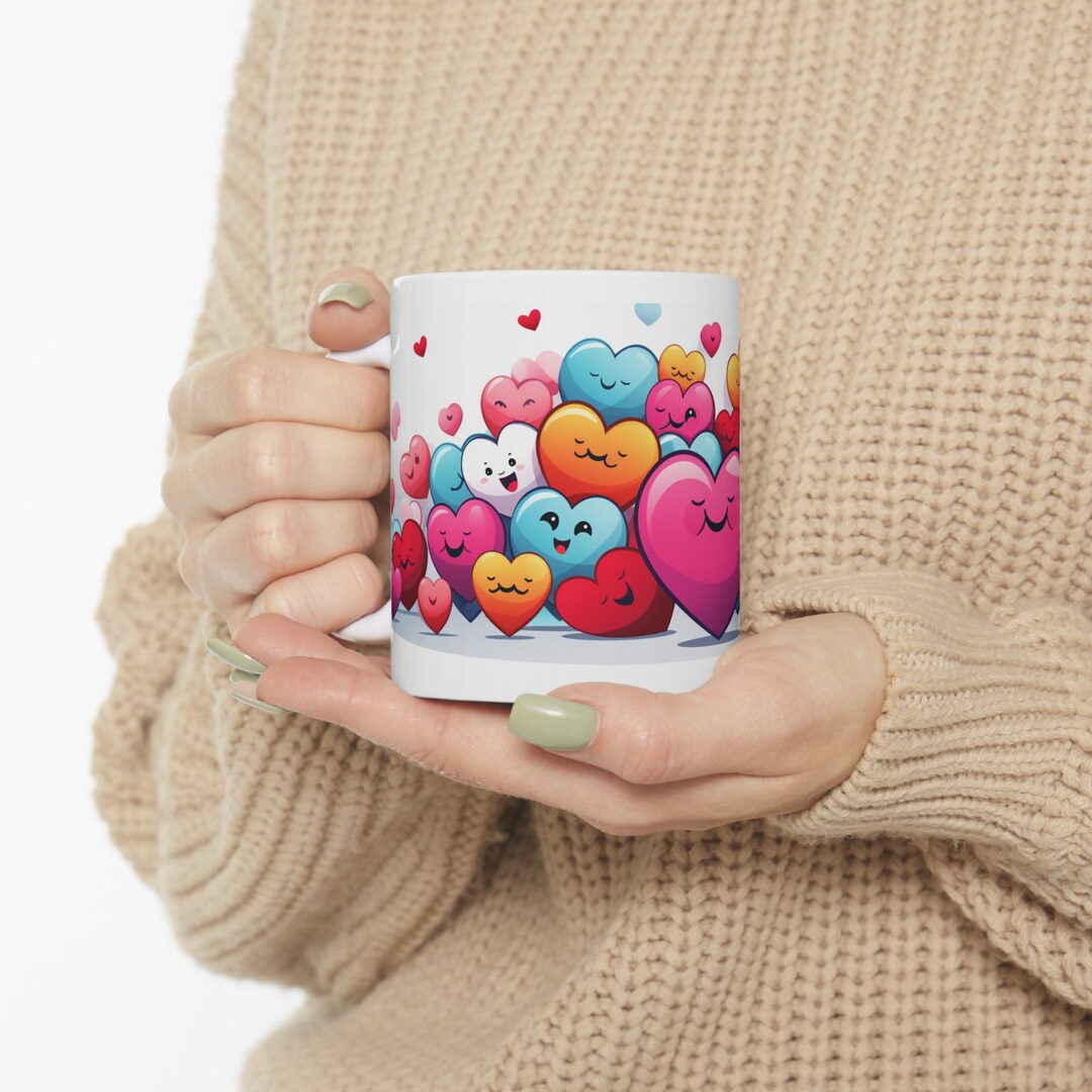 Love Heart Mug, Valentine's Day, Mother's Day Gift, Gift for Her, Be My ... Love Heart Mug, Valentine's Day, Mother's Day Gift, Gift for Her, Be My ...