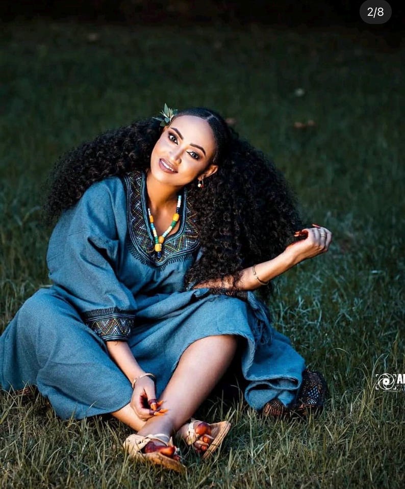 Raya Tradtional Dress, Habesha Kemis, Tigray Traditional Dress ...