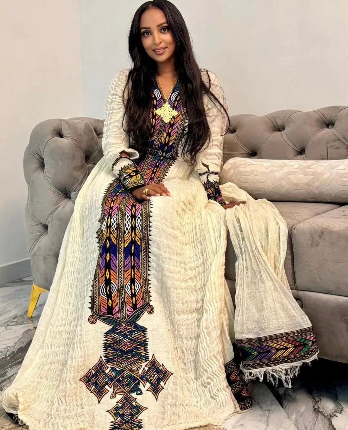 Habesha Kemis/tigray Dress/ Axum Tibeb - Etsy