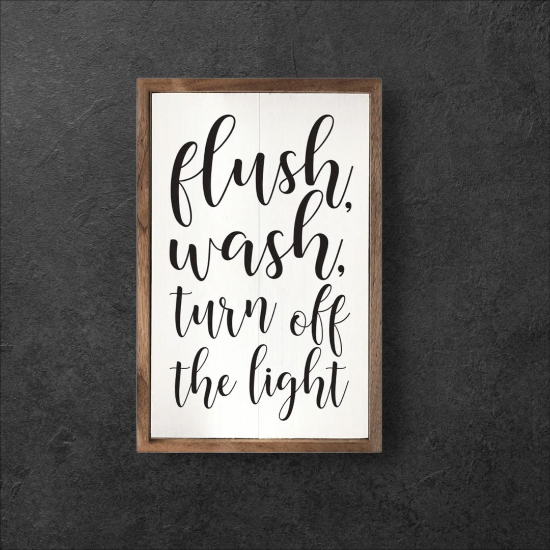 Bathroom Wall Sign | Happiness Sign | Wood Sign | Bathroom Wall Decor ...