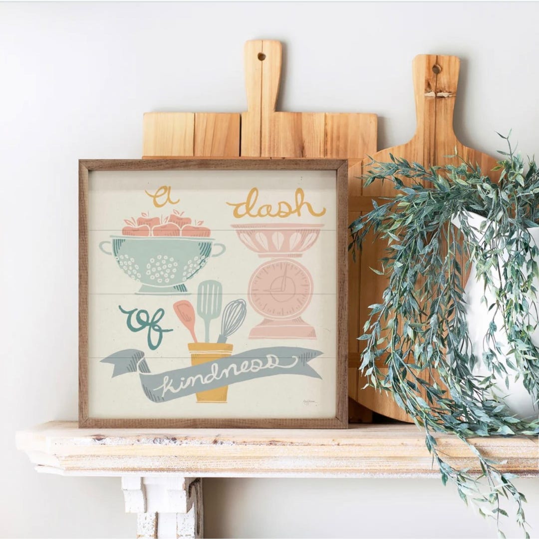 Kitchen Wall Sign | Happiness Sign | Wood Sign | Kitchen Wall Decor ...
