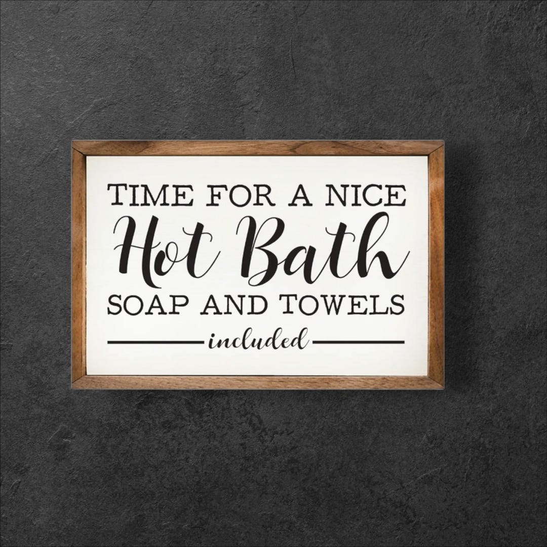Bathroom Wall Sign | Happiness Sign | Wood Sign | Bathroom Wall Decor ...