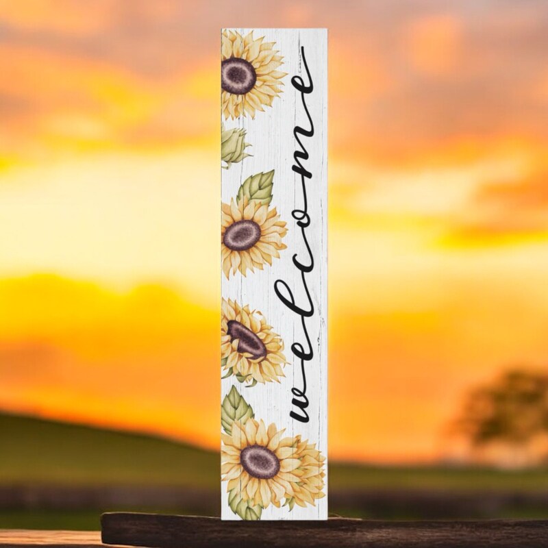 Sunflower Porch Sign - Etsy