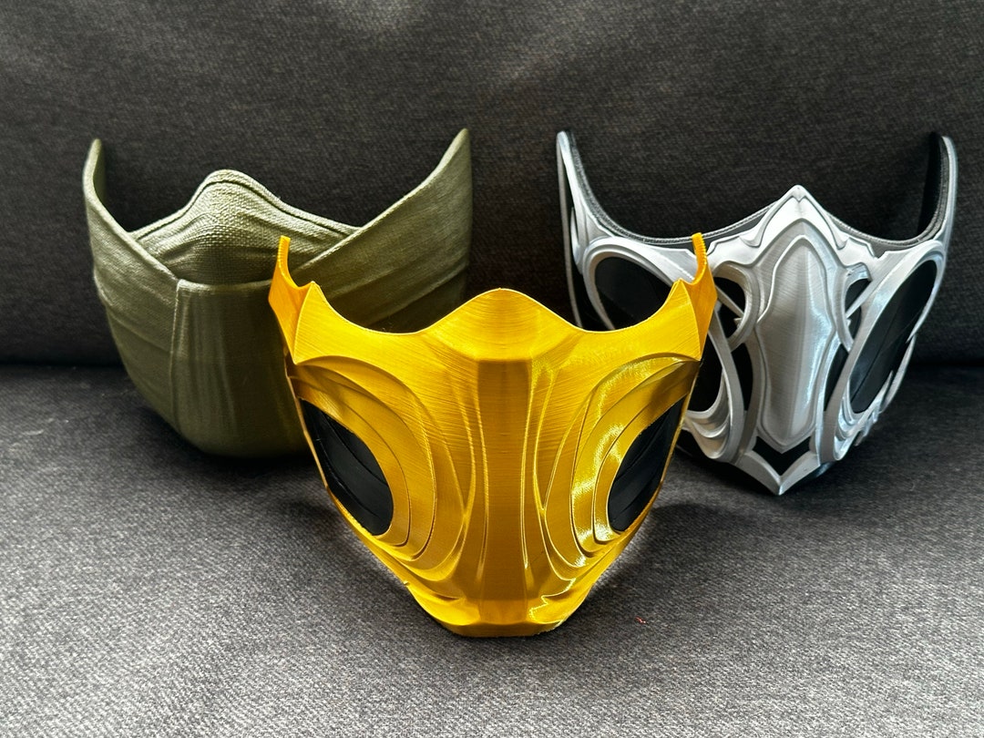 MK1 Subzero, Scorpion, & Reptile Masks, 3D Print - Etsy