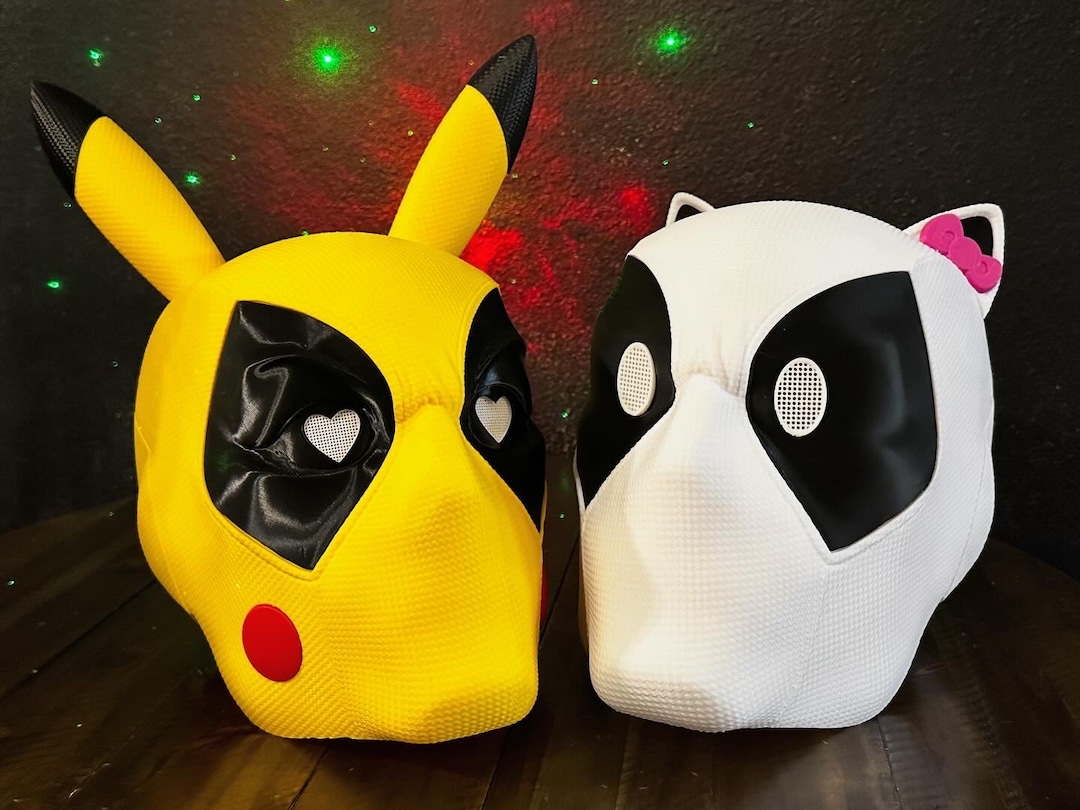 Dead Pool, (pika Pool or Hello Kitty Pool) Enclosed Mask, 3D Print - Etsy