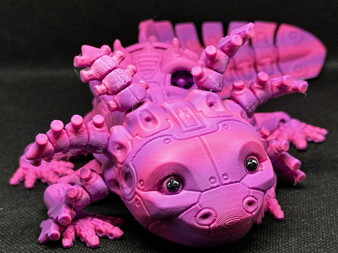 Robo Axolotl, articulated 3D Print - Etsy