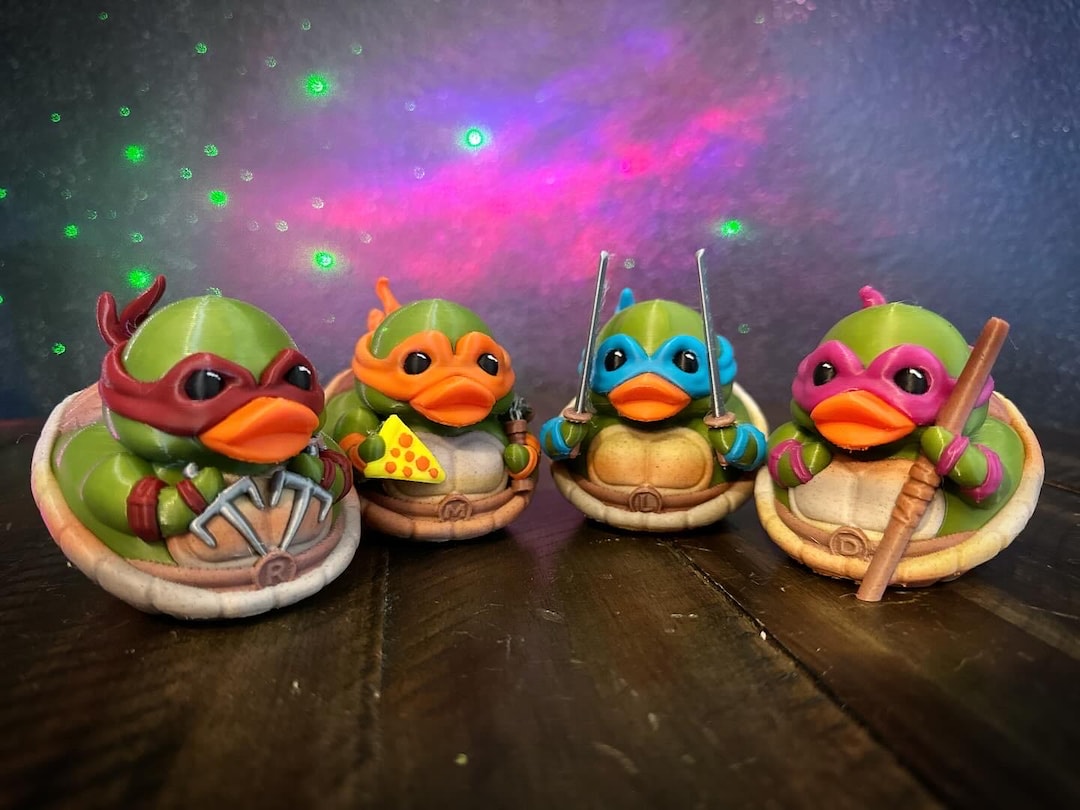 Turtle Ducks, 3D Print - Etsy