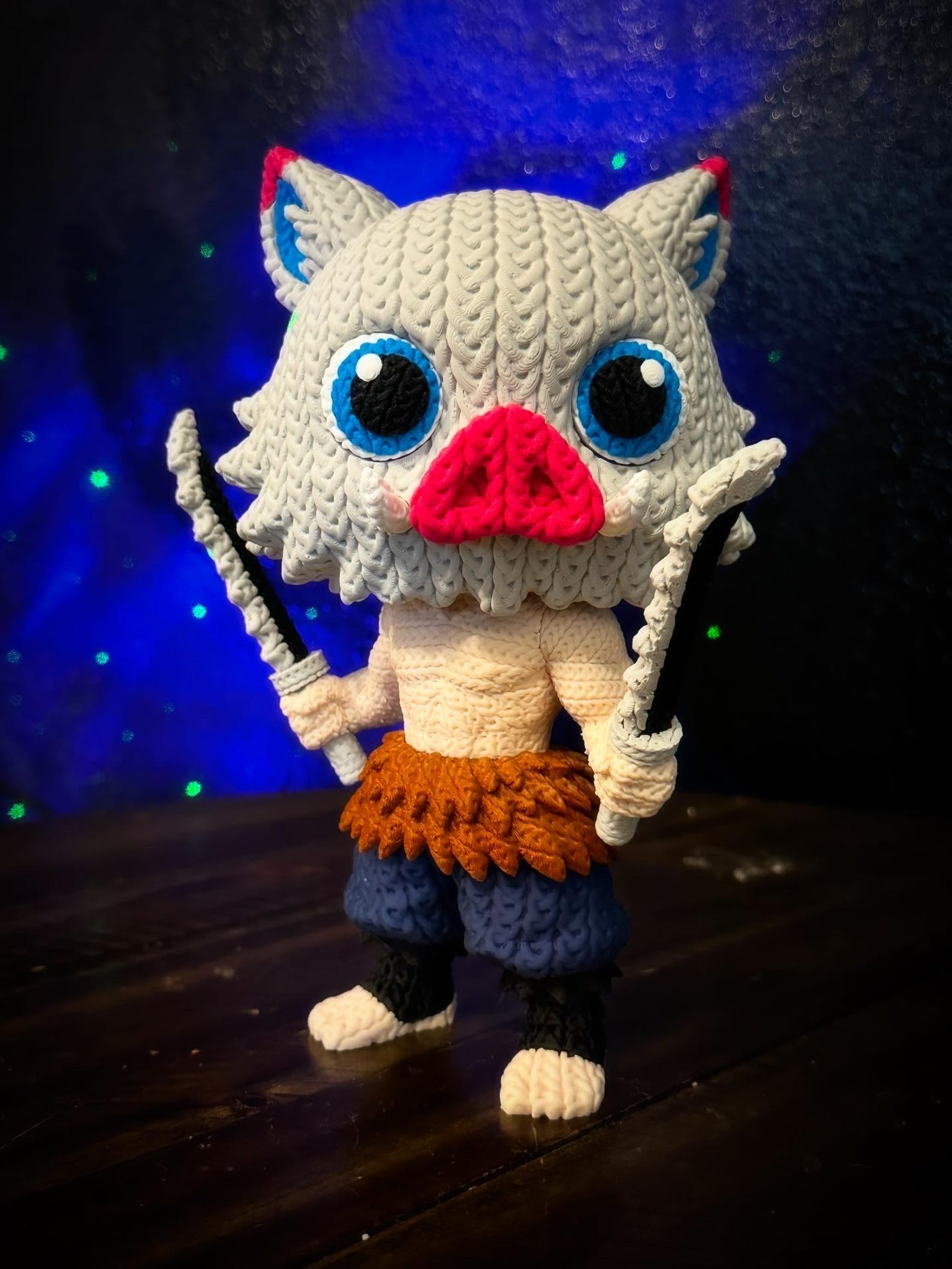 Crochet Styled Inosuke Figure, 3D Print - Etsy
