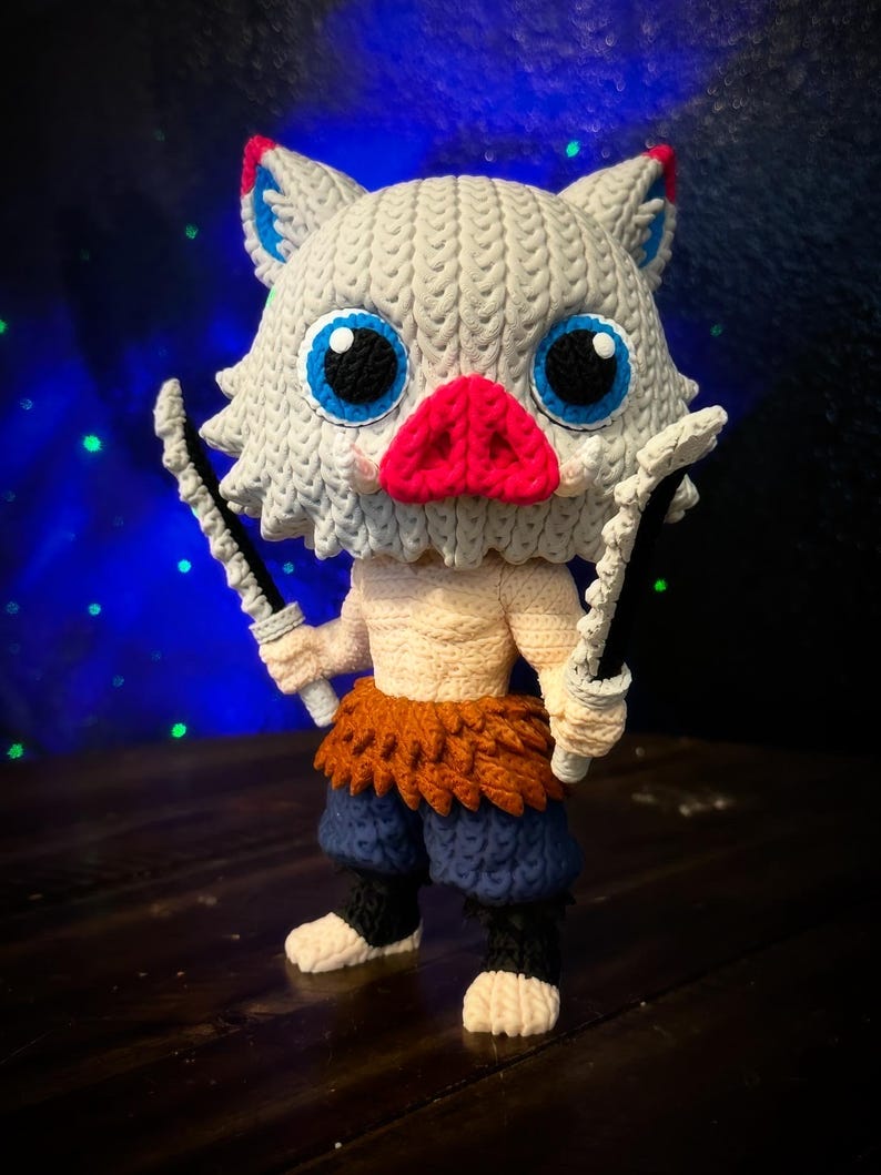 Crochet Styled Inosuke Figure, 3D Print - Etsy
