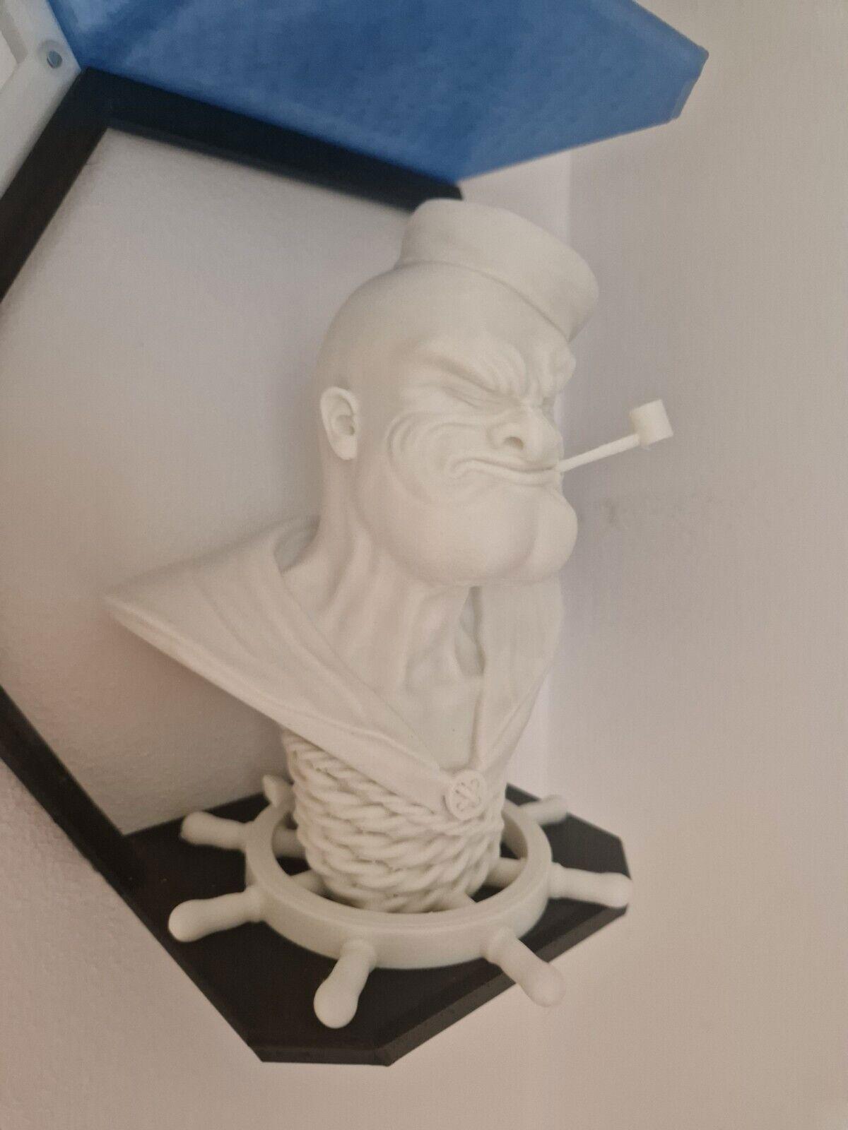 Popeye Sailor Bust – Unique Statue Home Decor Nautical Gift - Etsy