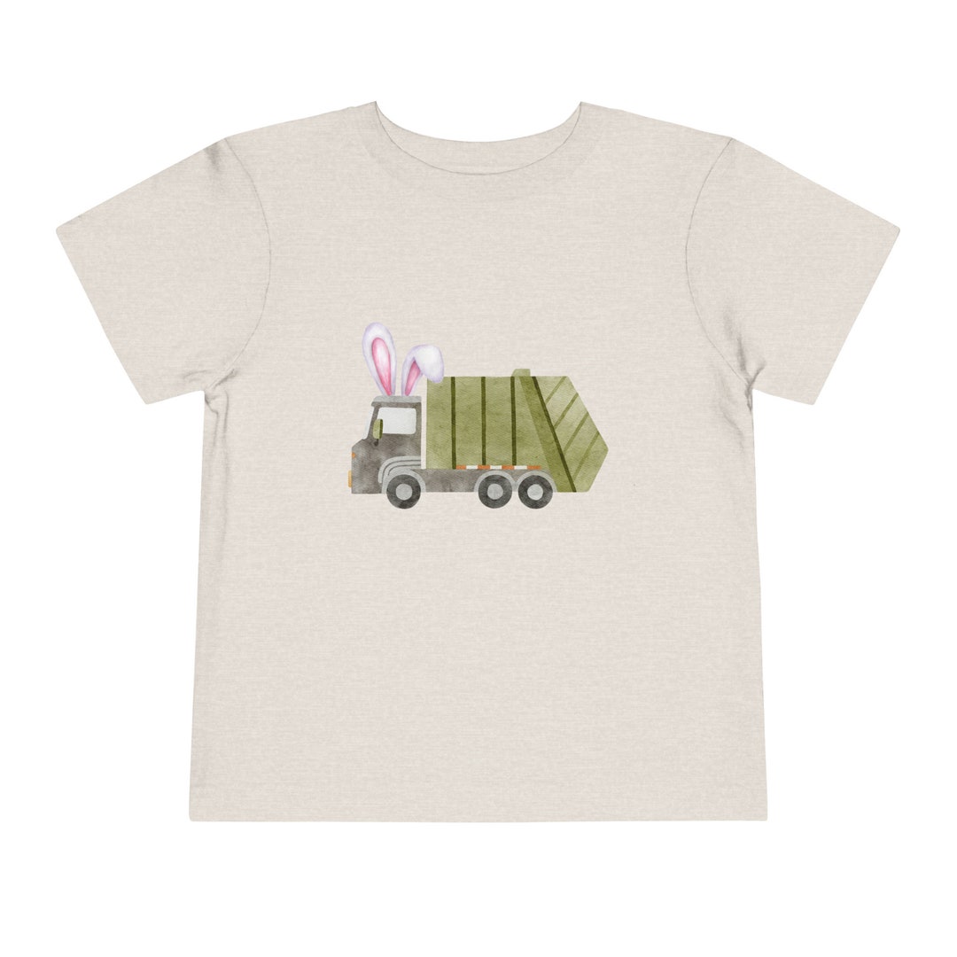 Easter Bunny Ears Garbage Truck Toddler T-shirt - Etsy
