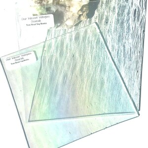 Clear Iridescent Aqualite Stained Glass Sheet 6x6 Mosaics Any Quantity ...