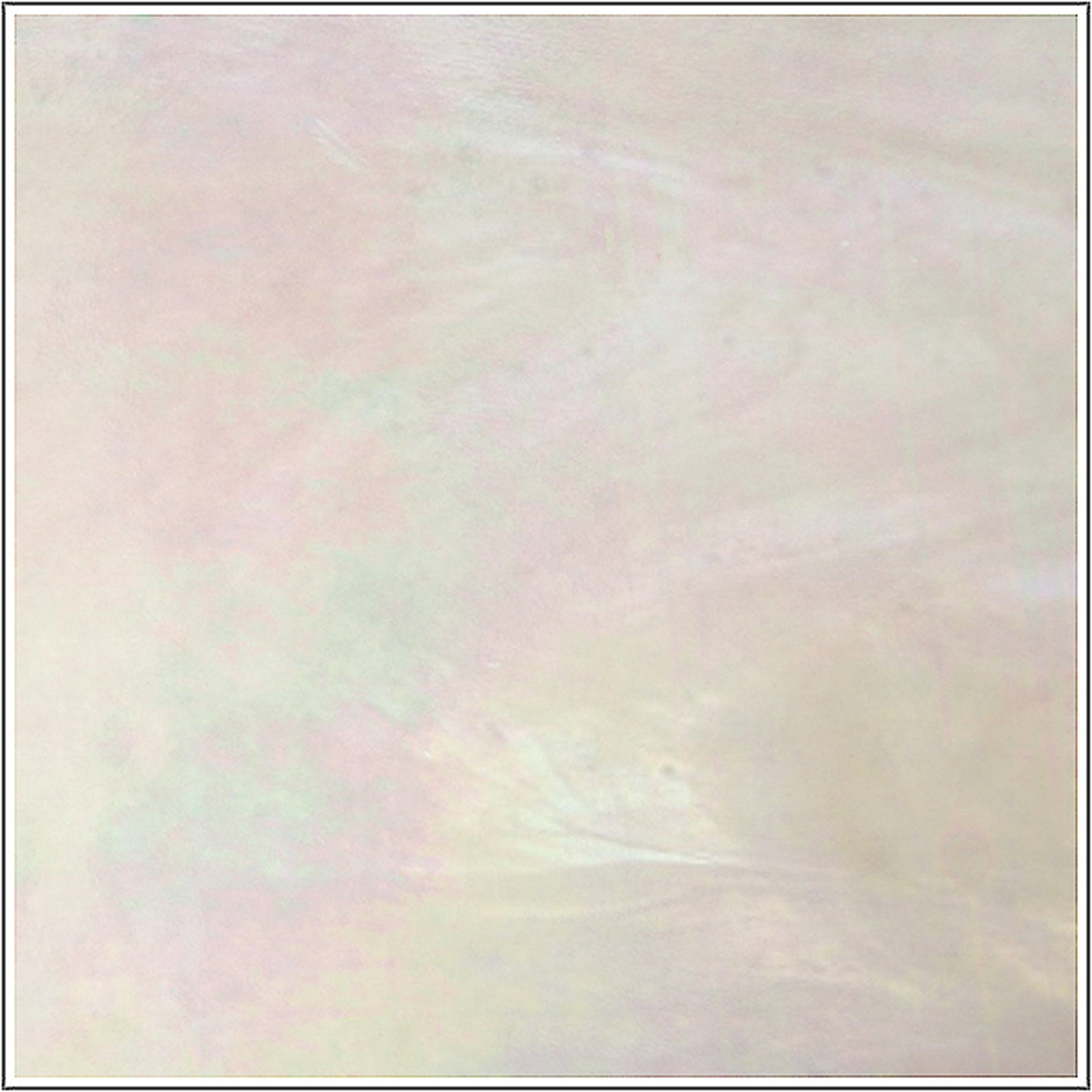 Iridescent Dense White Opal Stained Glass Sheet 6x6 or Mosaic Wissmach ...