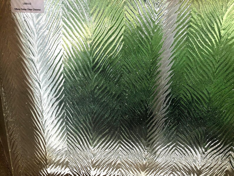 Clear Chevron Textured 5" X 6" Stained Glass Sheets by Tiffany Today ...