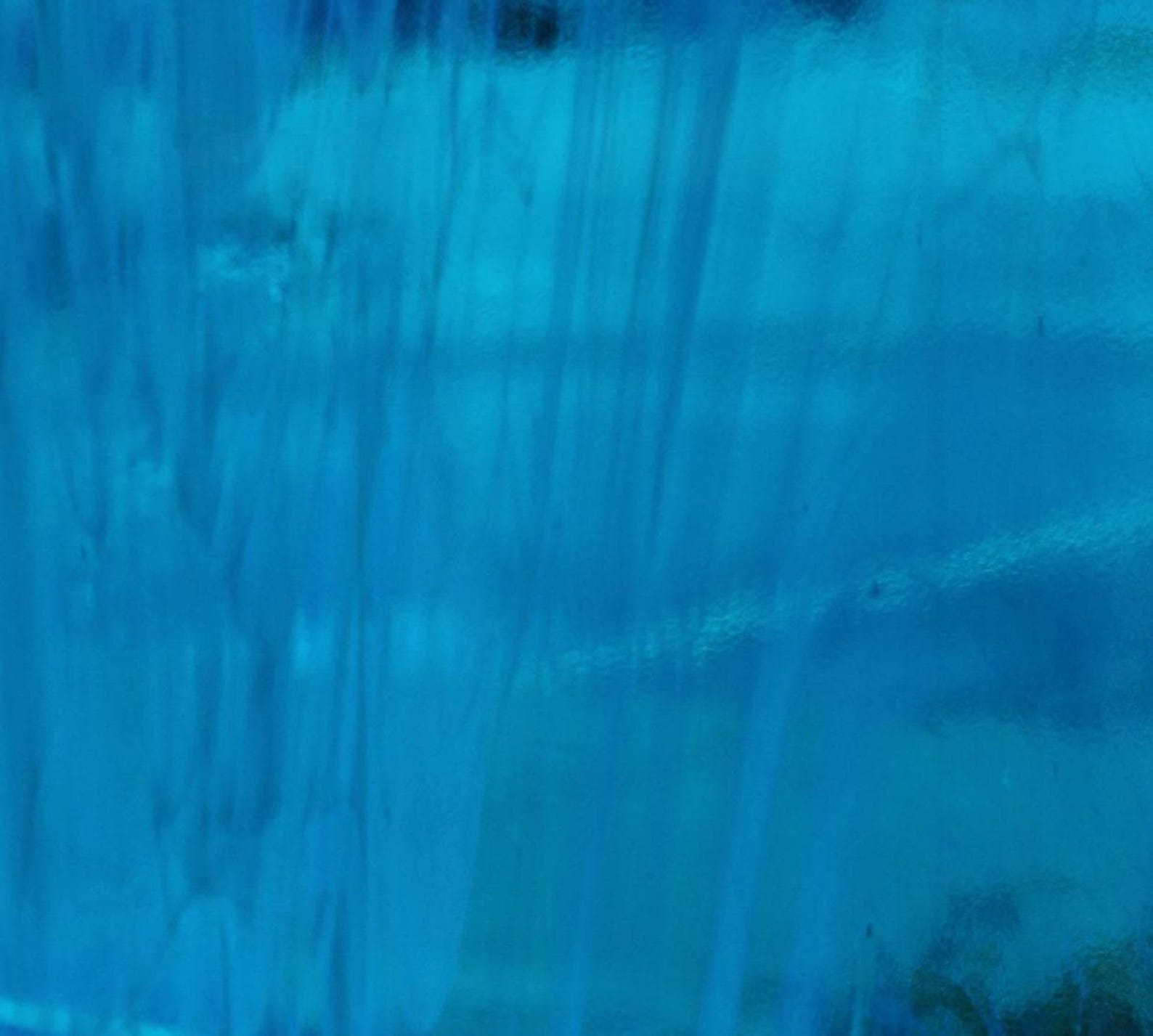 1/2 Lb Deep Aqua Blue & White Stained Glass Mosaic Strips by Oceanside ...