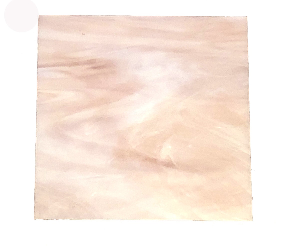 Pink Champagne Wispy Stained Glass Sheet 6x6 Spectrum Mosaic Art Any ...