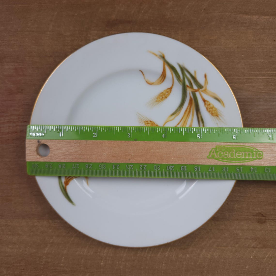 Vintage Puritan China Wheat Bread Plates, Gold Trim (set of 6) - Etsy