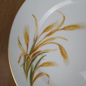 Vintage Puritan China Wheat Bread Plates, Farmhouse Dinnerware, Country ...