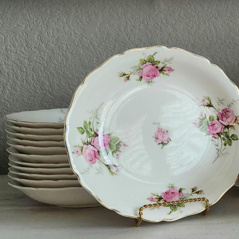 Rose Pattern China - Etsy
