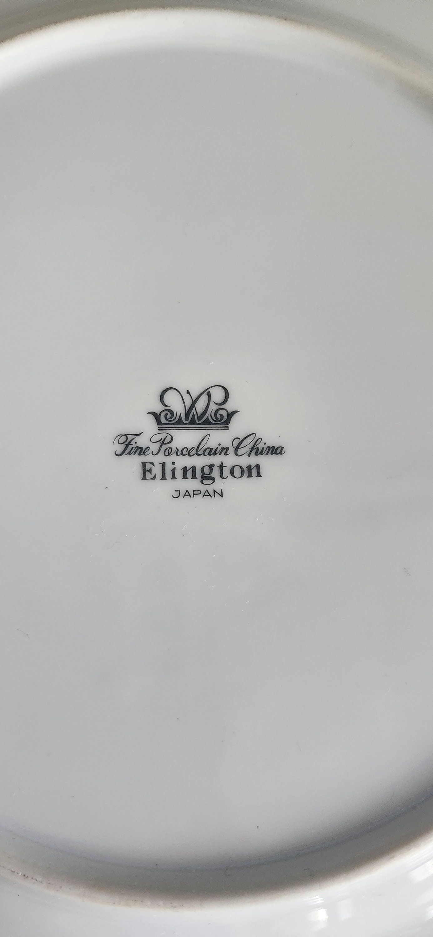 Vintage Elington Fine Porcelain China Dinner Plates, Blue Floral Plates ...