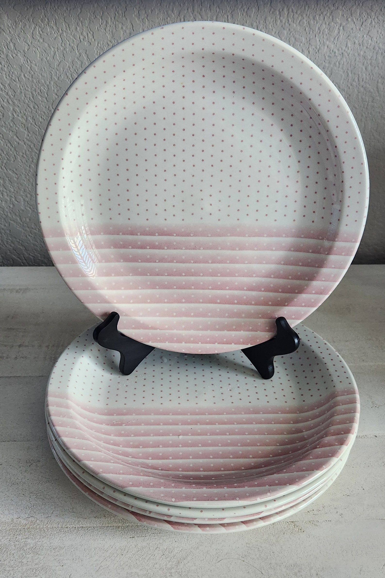 Vintage Churchill Pink Shades Dinner Plates, Churchill England Plates ...