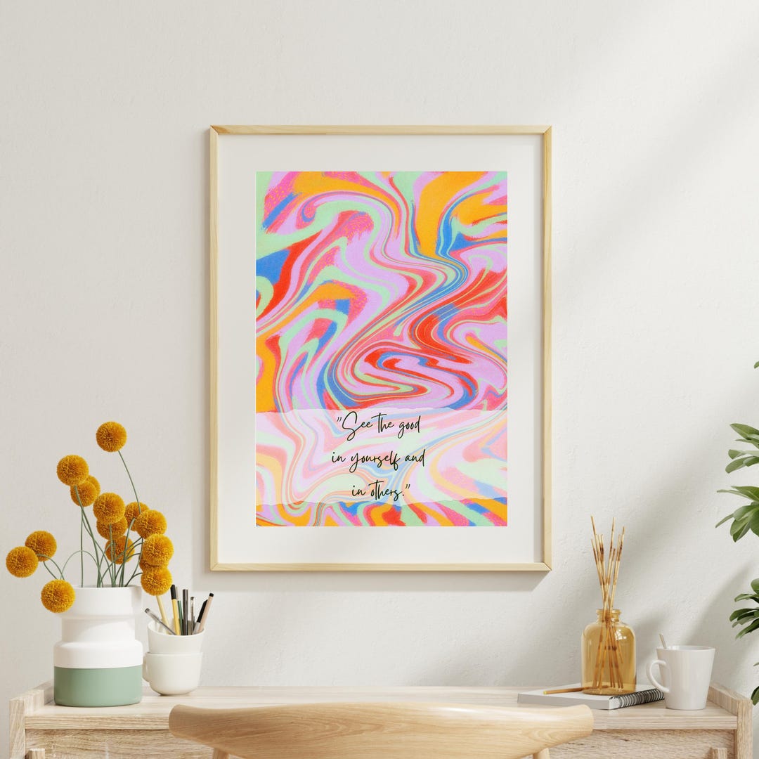 See the Good İn Yourself and İn Others Wall Print, Quote Wall Art ...