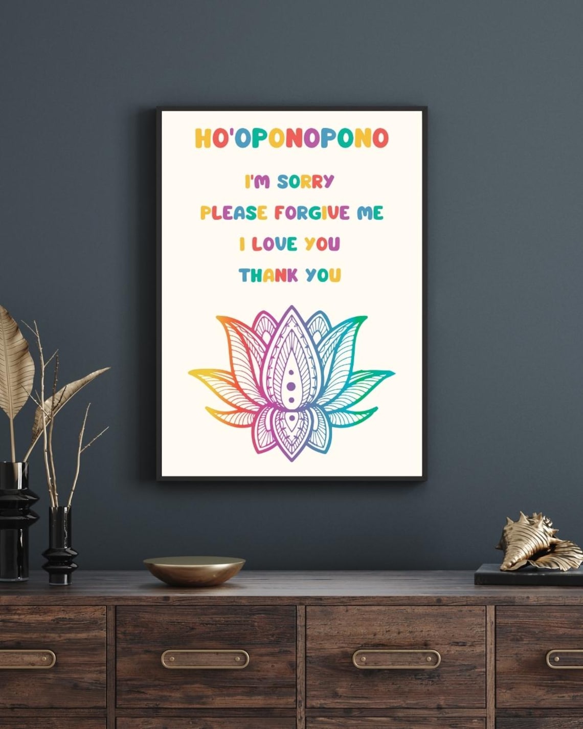 Ho'oponopono Prayer, Ho'oponopono Wall Art, Hawaiian Artwork, Hawaiian ...