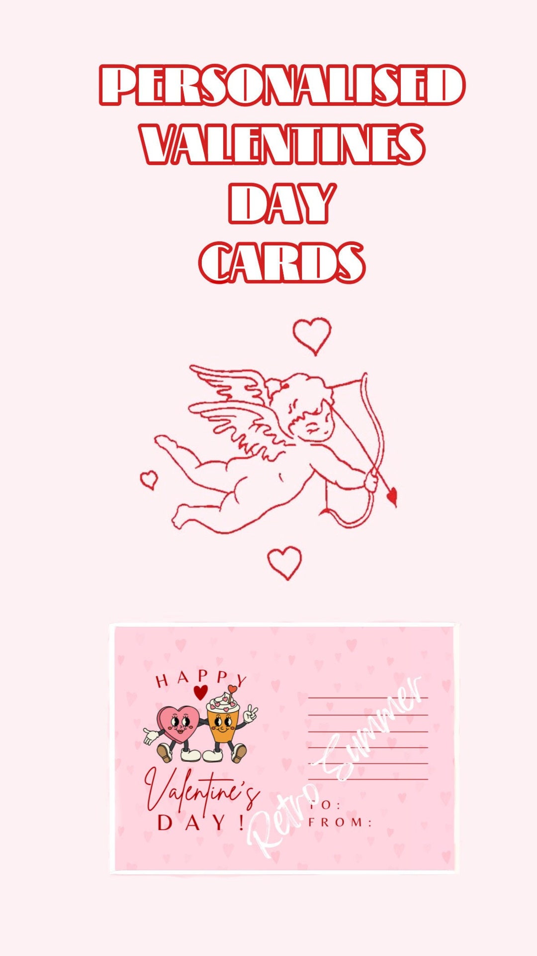 Valentine’s Day Customise Printable Card - Etsy