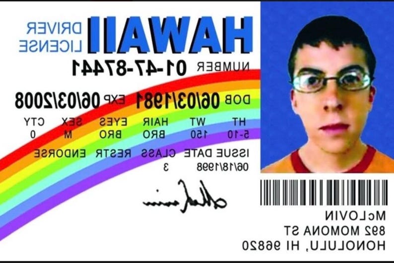 Mclovin ID, Graphic T-shirt - Etsy