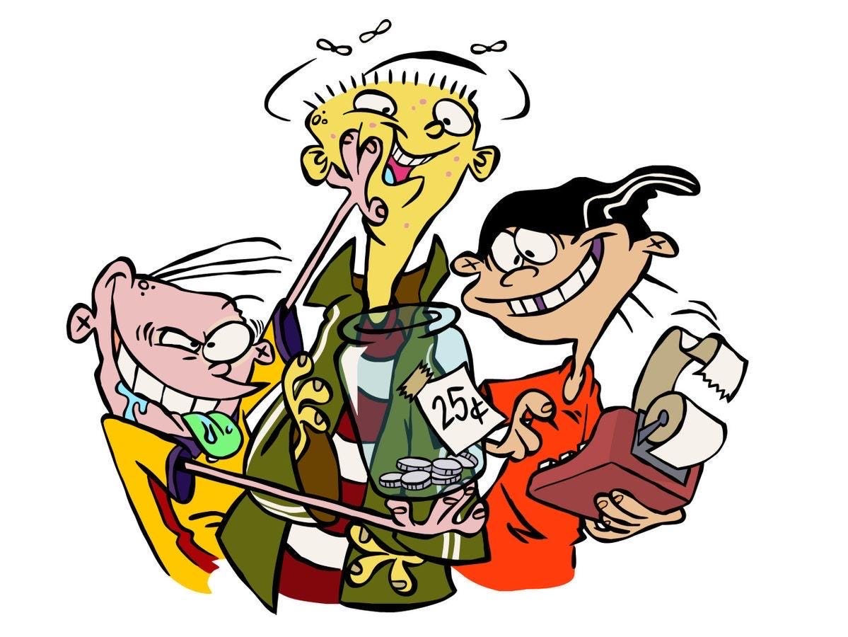 Ed, Edd and Eddy, Graphic, Y2K, Vintage, Graphic T-shirt, Unisex ...