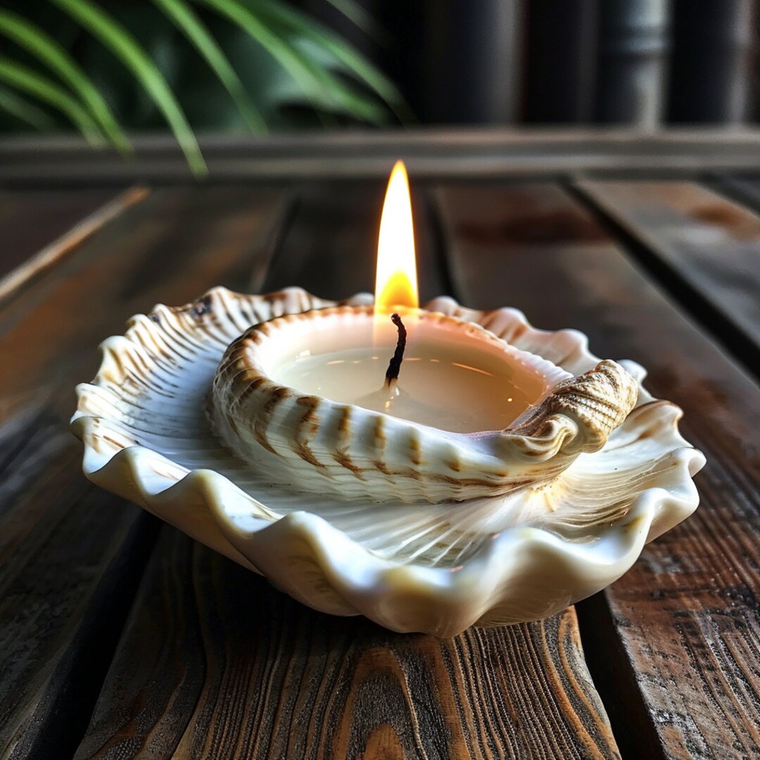 Handcrafted Seashell Candle Holders - Etsy