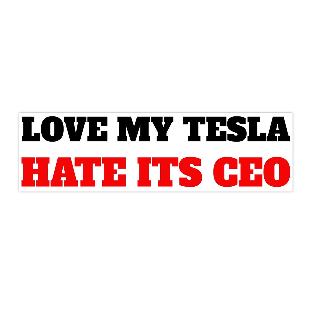 Elon Musk Bumper Stickers Salute Design, Car Sticker, Hail Magnet ...