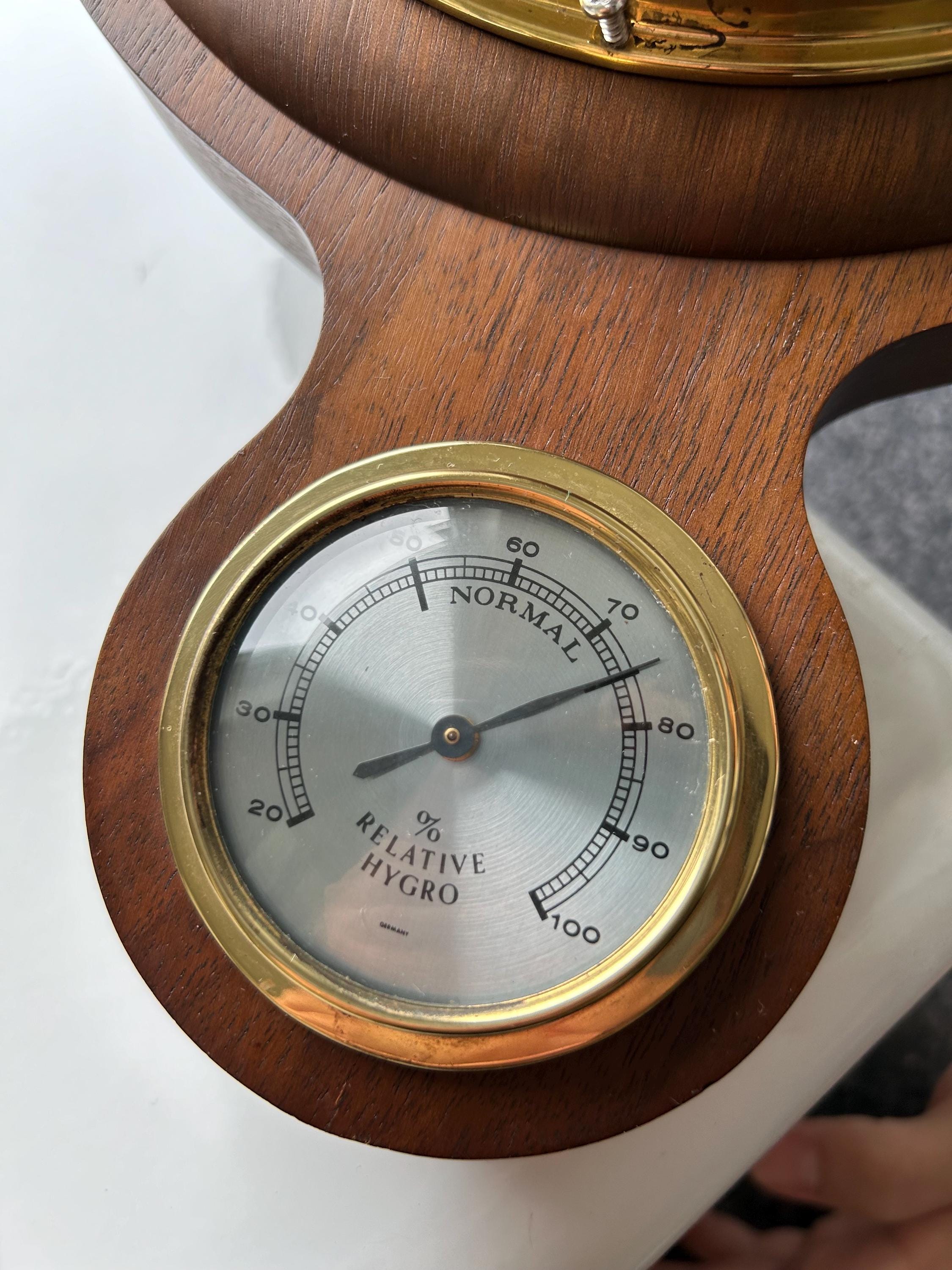 Vintage Large Barometer Made in Germany Wall Decoration Hygrometer Wall ...